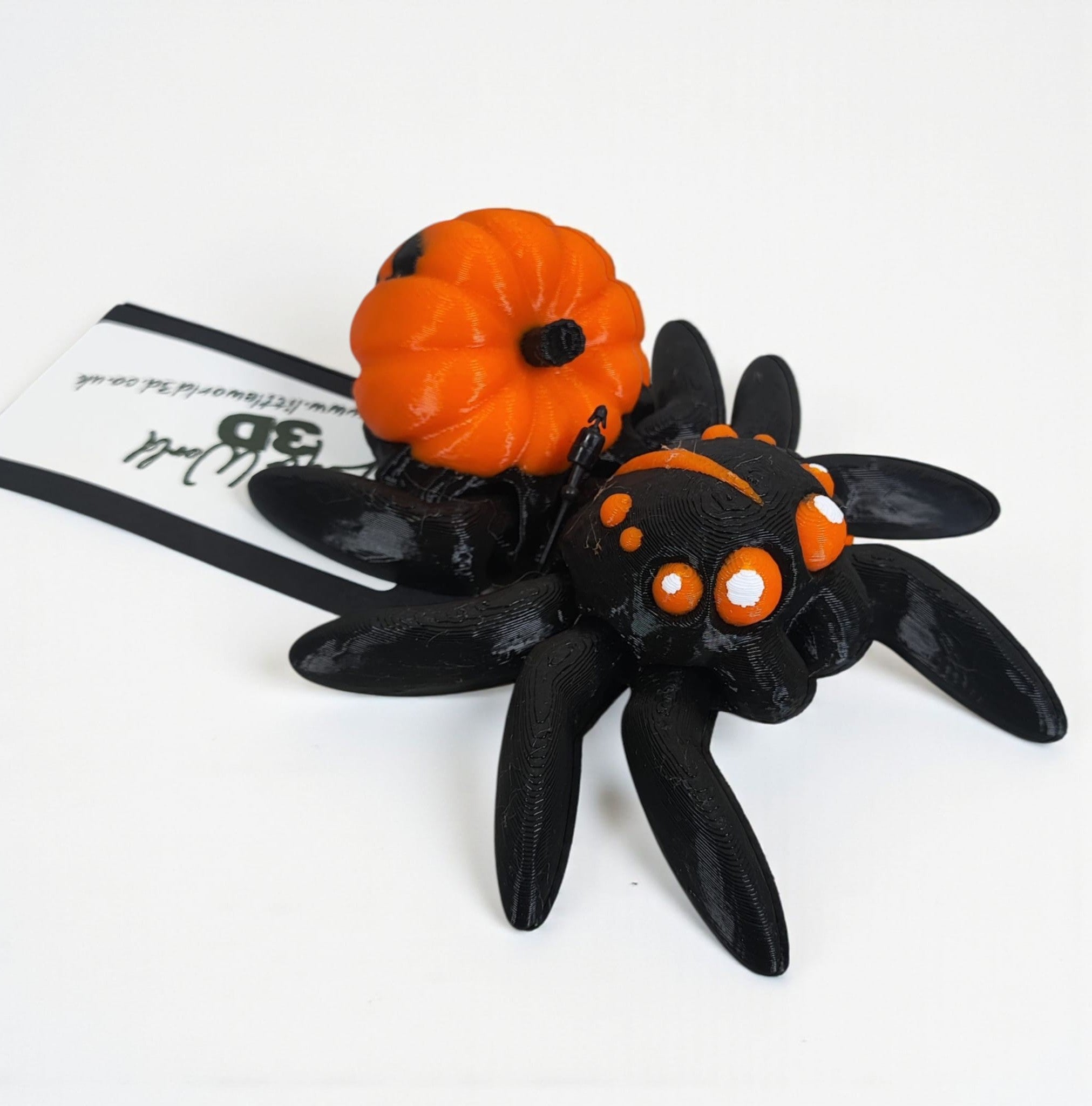 🎃🕷 Pumpkin Spider — Creepy-Cute Halloween Crawly – Little World 3D
