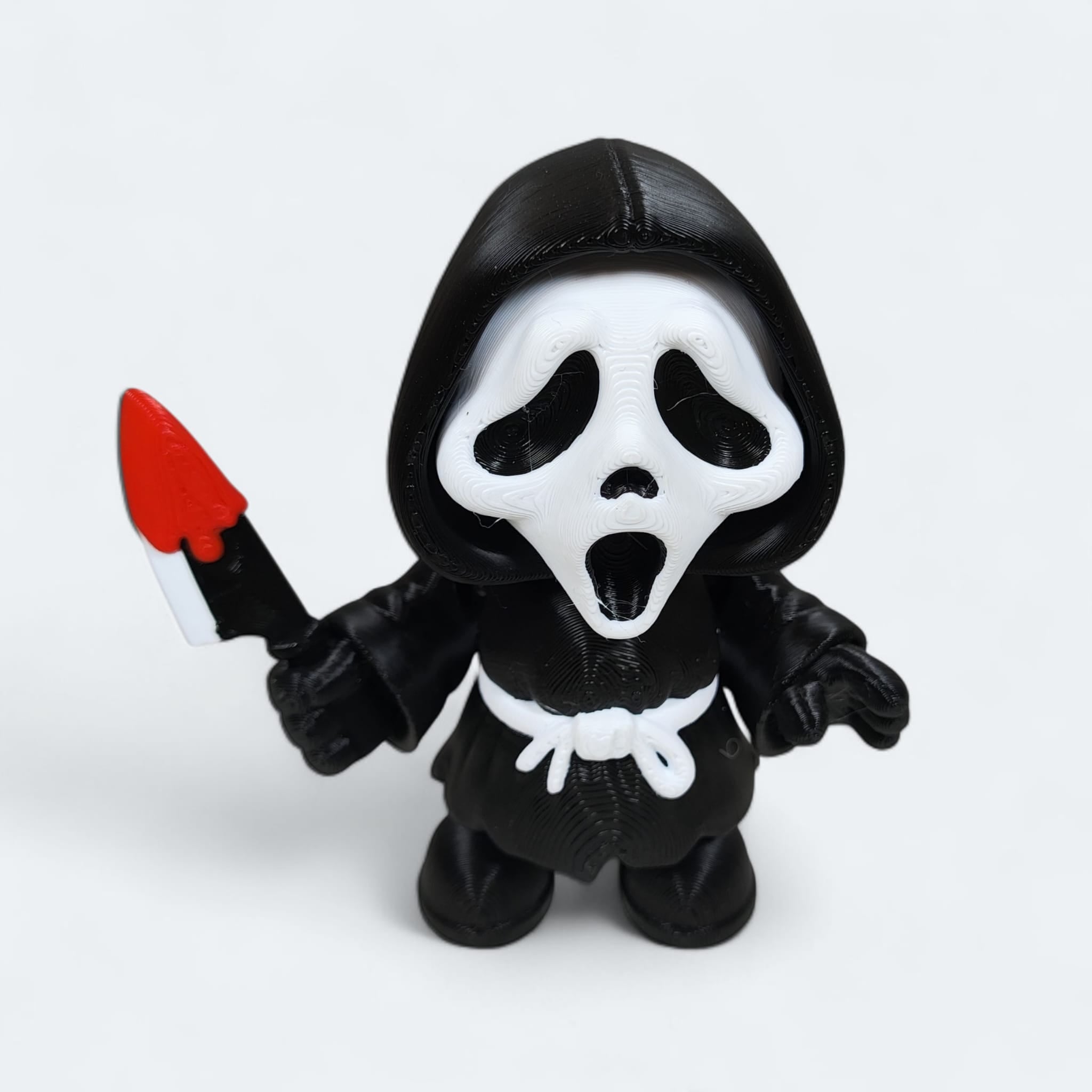 🎃 Chibi Ghost Face — Cute & Creepy Halloween Collectable – Little World 3D